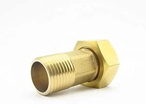Amazon.com: 1/2" BSP Male To 3/4" BSP Female Thread Brass Pipe Fitting ...