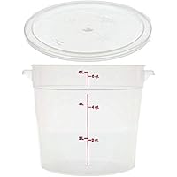 Amazon.com: Cambro Round Translucent Container with Lid (6 qt, 2 pk.) : Home & Kitchen