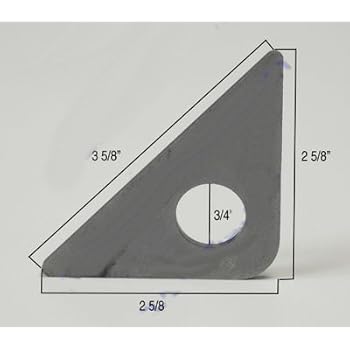 Amazon.com: Weld On Flat 90 Degree Gusset With Three 3/8 Holes - Bag Of ...