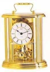 Amazon.com: Hermle Brass Carriage Clock Anniversary Clock Hermle 81023 ...