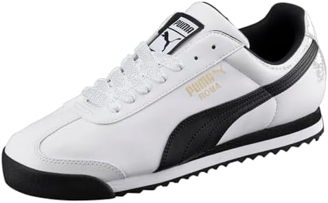 amazon womens puma roma 🍔 PUMA Men's Roma Sneaker, White/Black Leather ...