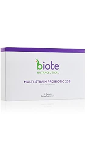 Biote Nutraceuticals - MULTI-STRAIN PROBIOTIC 20B - Gut + Digestive (30 ...