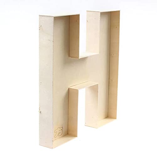 Fillable Wooden Letter H Wood fillable Letter box A-Z Wooden fillable ...