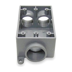 Weatherproof Box, 1Gang, 3 Inlet, PVC: Electrical Hubs: Amazon.com ...