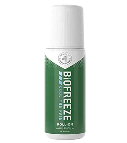 Biofreeze Pain Relief Roll-On, 3 oz. Colorless Roll-On, Fast Acting, Long Lasting, & Powerful ...