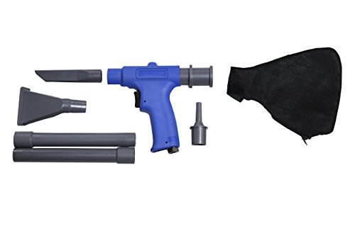 Lematec Air Suction Blow Gun Kit, Air Vacuum Tools with Adjustable Air ...