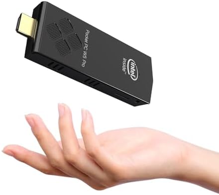 UPIKIT Intel Quad Core 4k Mini Pc Stick,W5 Pro-Z8350 Portable Mini Pc ...