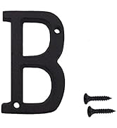Amazon.com: 3 Inch Wrought Iron House Number, Matching Screws Included ...