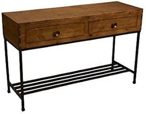 Amazon.com: Crafters and Weavers Parker Rustic Industrial Style Solid ...