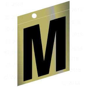 Amazon.com: 3" - M Slanted Gold Letters (12 pieces): Industrial ...