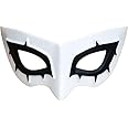 Amazon.com: Marrol Hero Arsène Joker Mask White ABS Half Face Mask ...