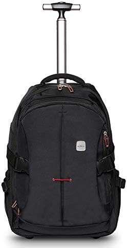 SKYMOVE 19 inches Wheeled Rolling Backpack for Business Men Women Adults College Computer Laptop ...