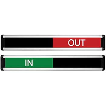 Amazon.com : (Set of 2) in Out Door Signs - Black and White, 9 x 3 ...