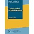 Amazon.com: An Introduction to Measure Theory (Graduate Studies in ...