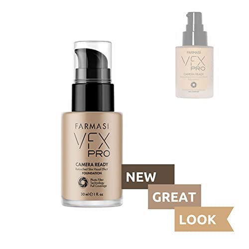 FARMASI Vfx Pro Foundation, Full Coverage Liquid Cream, Lightweight ...