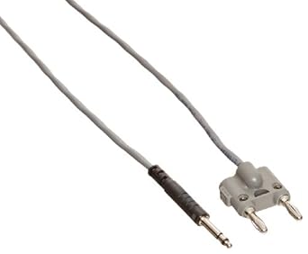 Pomona 6523-96 Bantam Plug to Double Banana Plug Cable, Nickel Plated ...