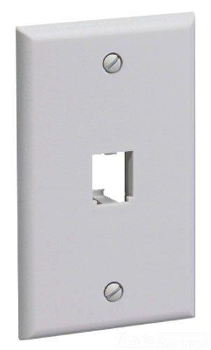 Panduit CFP1IW 1-Gang 1-Port Faceplate, Off White - Outlet Plates ...