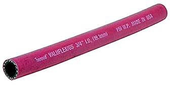 Thermoid Valuflex/GS Multipurpose Air and Water EPDM Hose, Red, 1-Inch ...