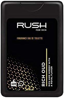 RUSH For Men - Rich Oud - Eau De Parfum - Pocket Perfume - 75% Alcohol ...