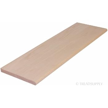 Red Oak Stair Tread - 36 in. x 11.5 x 5/8 in. Tread - Unfinished ...