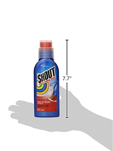 Shout Advanced Stain Remover Brush, Ultra Concentrated Gel with Built ...