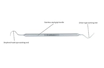 Amazon.com: Osung EXD 54-17H Dental Explorer with Stainless Steel ...