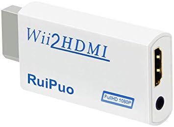 RuiPuo Wii to HDMI Converter Output Video Audio Adapter, with 3.5mm ...