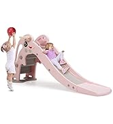 Amazon.com: Costzon 5 in 1 Slide for Kids, Toddler Climber Slide Set ...