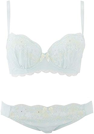 Amazon | (チュチュアンナ) tutuanna [永遠のブラ]amuse flowerブラセットE75 サックス | セット 通販