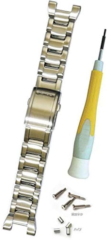 [카시오][신품]CASIO GST-W300,GST-W310 용호환 메탈 밴드(벨트)+접속 부품(파이프,나사)부착+드라이버 부착