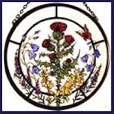 Amazon.com : Decorative Hand Printed Stained Glass Window Sun Catcher ...