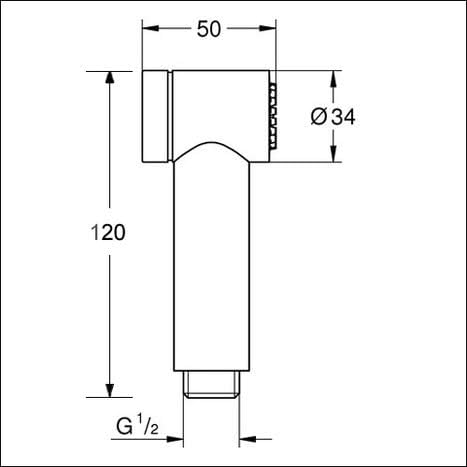 GROHE 26332000 | Sena Hand Shower – BigaMart