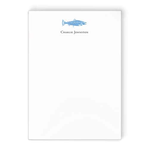 Amazon.com: FISH NOTEPAD - Personalized Fishing Bass Trout Dad Mens ...