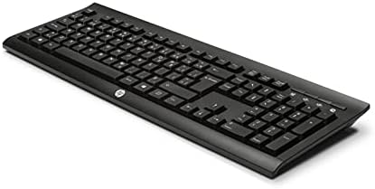 HP K2500 Wireless Keyboard, thin profile, with a comfortable slight ...