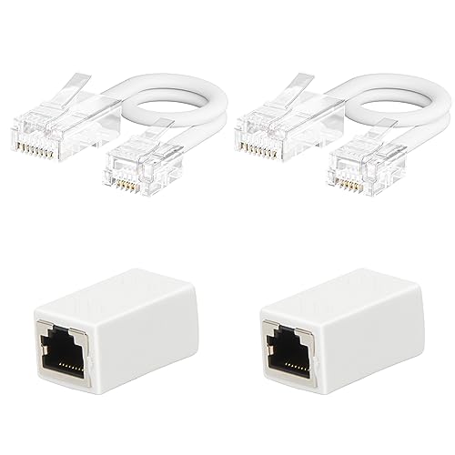 Uvital Phone Jack to Ethernet Adapter, RJ11 to RJ45 Adapter, RJ45 ...