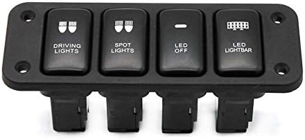 Yacht navigation 4 Switch Panel With Light DRIVING LIGHTS+SPOTLIGHTS ...