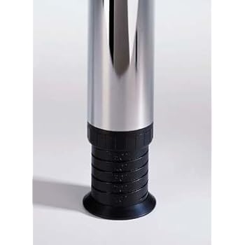 28" Zoom Metal Table Legs w/ 4" Height Adjustment - Matte Black ...