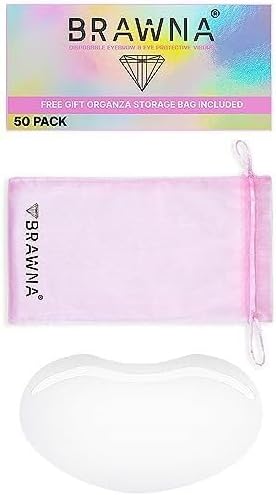 50pcs Microblading Permanent Makeup Protective Eyebrow Shower Visor for ...