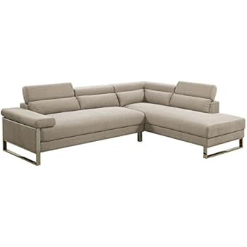 Amazon.com: Poundex PDEX- Sectional Set, Beige: Kitchen & Dining