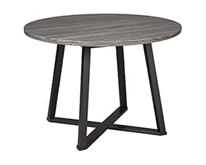 Amazon.com: Signature Design by Ashley Centiar Mid Century Round Dining ...