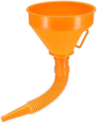 Multi Purpose Plastic Funnel, with Extendable Flexible Spout (Orange ...