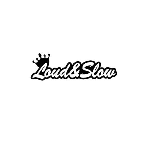 YELLOW 'loud and slow' vinyl car decal sticker: Amazon.co.uk: Handmade