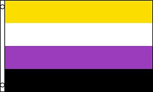 AZ FLAG Non-Binary Pride Flag 3′ x 5′ – nonbinary pride flags 90 x 150 cm – Banner 3×5 ft – BigaMart