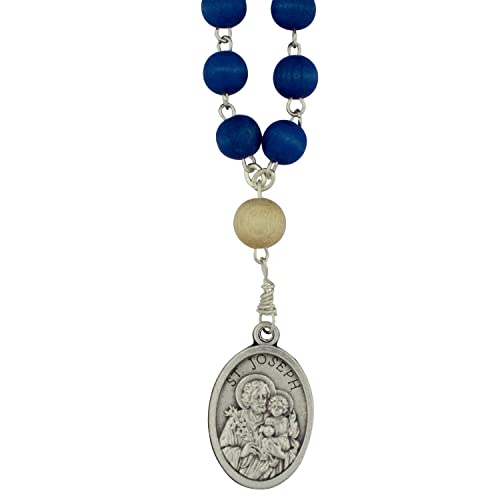 The Chaplet Of Saint Joseph | Chaplet With Wooden Beads And St. Joseph ...