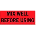 Amazon.com: Mix Well Before Using, Fluorescent Paper Labels, 500 Labels ...