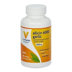 Vitamin Shoppe - Allicin 6000 Garlic, 650 mg, 100 caplets