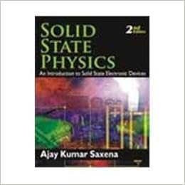 Solid State Physics: An Introduction to Solid State Electronic Devices ...