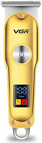 VGR V-290 Professional Hair Clipper with LED Display Runtime: 120 min Trimmer for Men (Gold ...