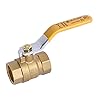 VALFLUIDS Full Port Forged LF Brass Ball Valve With Female Thread NPT ...