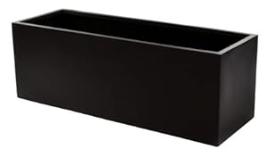 Fibreglass Trough Planter - Matt Black - Large H33cm x L98cm: Amazon.co ...